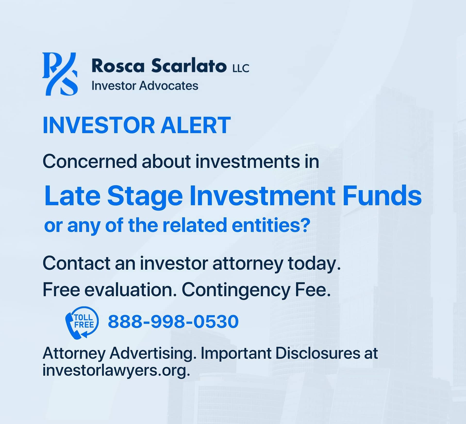 Late Stage Investment Fund Investor Alert | Fraud ... Late Stage Investment Fund Investor Alert | Fraud ...